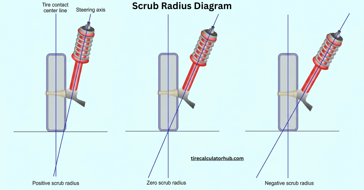 Scrub Radius Explained — Positive/Negative, Effects & How to Calculate